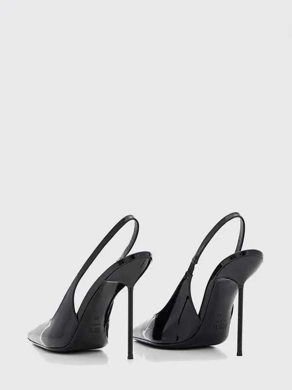 Paris Texas Lidia Patent Leather Slingback Pumps With High Heel - Black