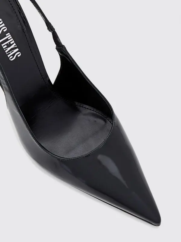 Paris Texas Lidia Patent Leather Slingback Pumps With High Heel - Black