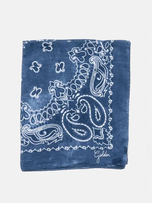 GOLDEN GOOSE Neck Scarf - Blue