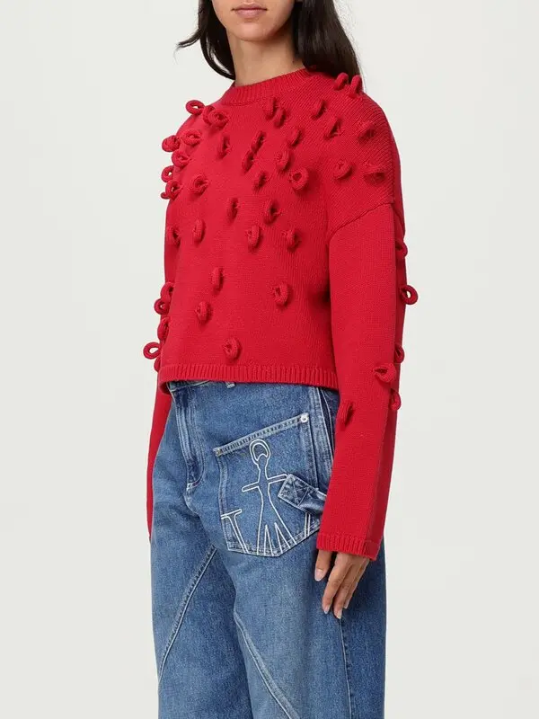 JW Anderson Textured Knit Sweater - Red