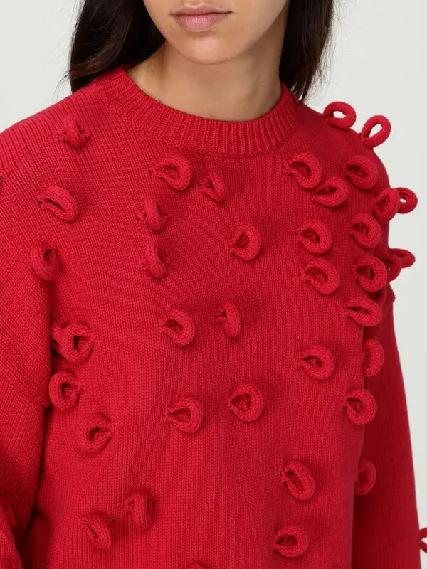 JW Anderson Textured Knit Sweater - Red
