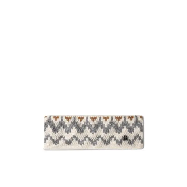 Bogner Loca Cashmere Headband - Cream/grey