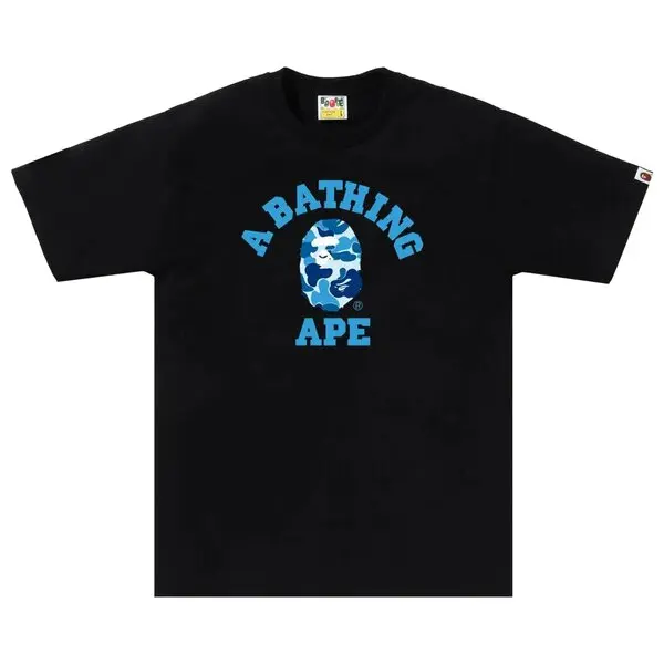 A BATHING APE Abc Camo College Tee - Black