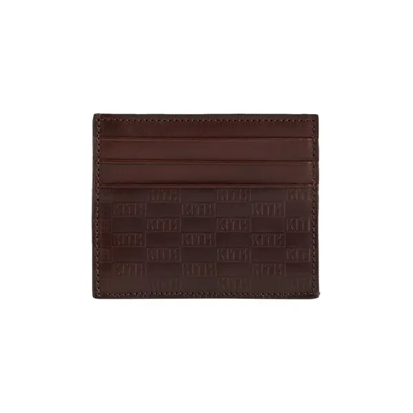 Kith Monogram Card Holder 'incognito - Brown