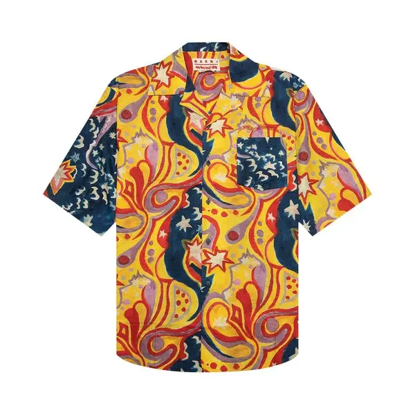 Marni X No Vacancy Inn Poplin Bowling Shirt - Multicolor