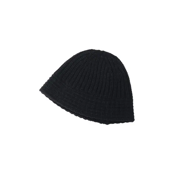 YOHJI YAMAMOTO POUR HOMME Knit Stitch Hat - Black