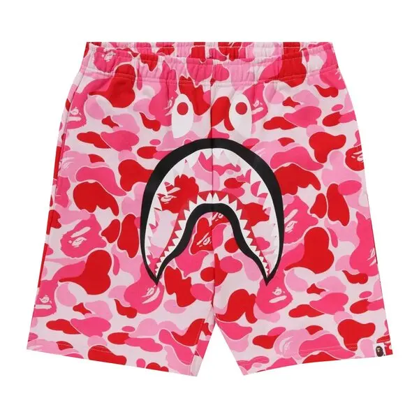 BAPE Abc Camo Shark Sweatshorts - Pink