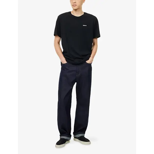 FINISTERRE Harlyn Logo-print Cotton T-shirt - Black