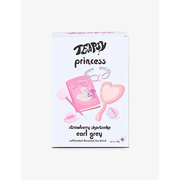 TEAPSY Princess Strawberry Shortcake Pack Of 15 Earl Grey Tea 37g - One-color