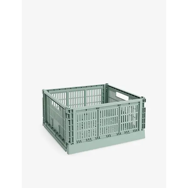 HAY Square Colour Crate Large - Sage Green