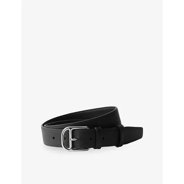 Prada Saffiano Leather Belt - Black