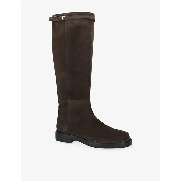 TOD'S Gomma Suede Knee-high Boots