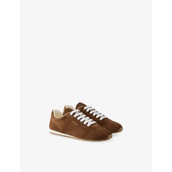 Prada Logo Suede Trainers