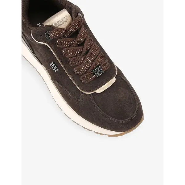 Kurt Geiger Louisa Faux-suede Trainers