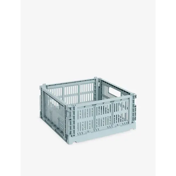 HAY Square Colour Crate Medium - Dusty Blue