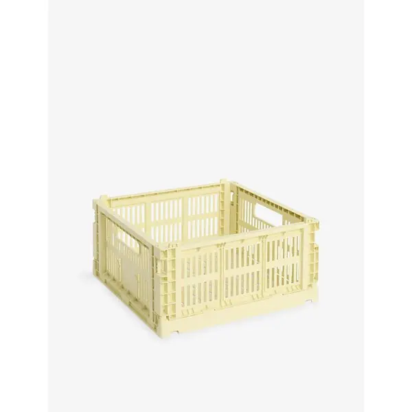 HAY Square Colour Crate Medium - Light Yellow