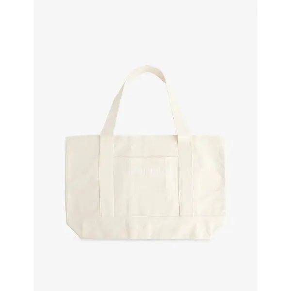 SISTERLY TRIBE Cotton Canvas Tote Bag - Cream