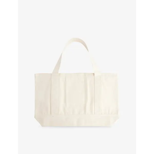 SISTERLY TRIBE Cotton Canvas Tote Bag - Cream