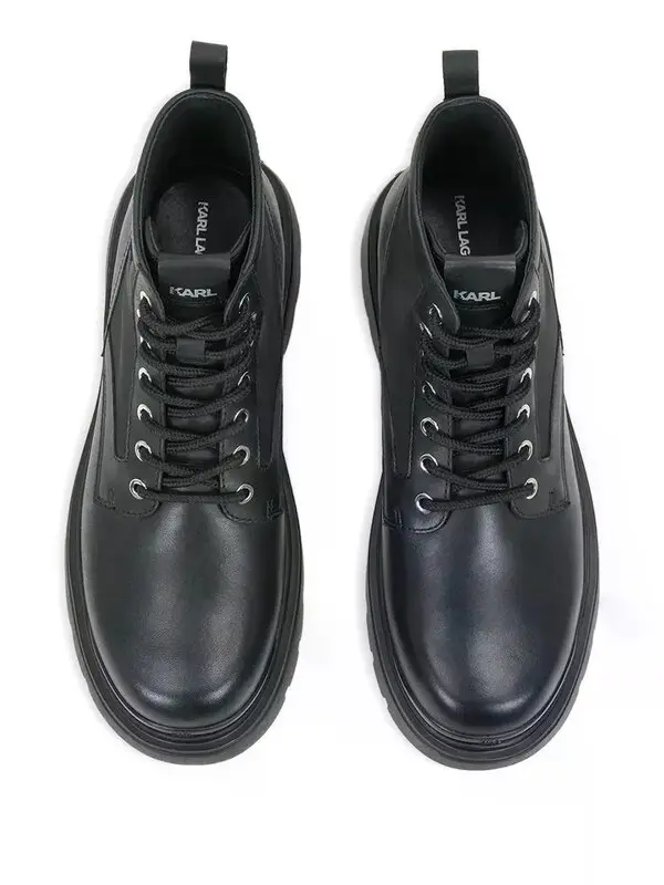 Karl Lagerfeld Lace-up Platform Boots
