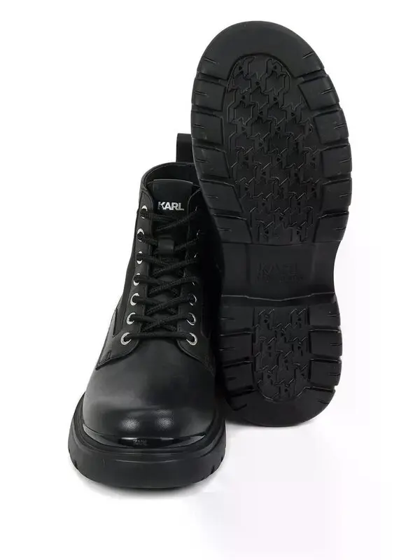 Karl Lagerfeld Lace-up Platform Boots