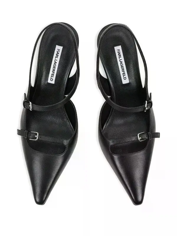 Karl Lagerfeld Slingback Buckle Pumps