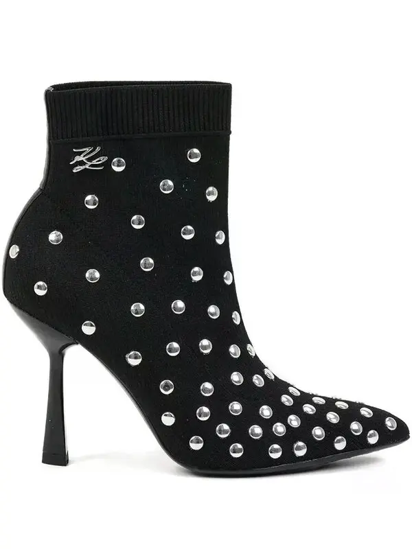 Karl Lagerfeld 100mm Pandara Stiletto Boots