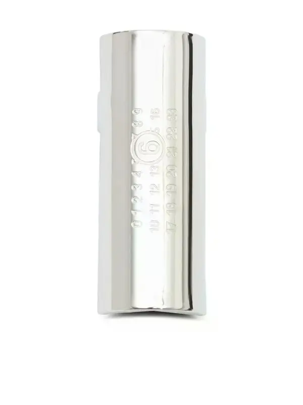 MAISON MARGIELA Engraved Cylindrical Ring - Silver