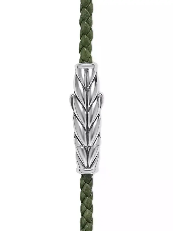 David Yurman Sterling Chevron Triple Wrap Bracelet