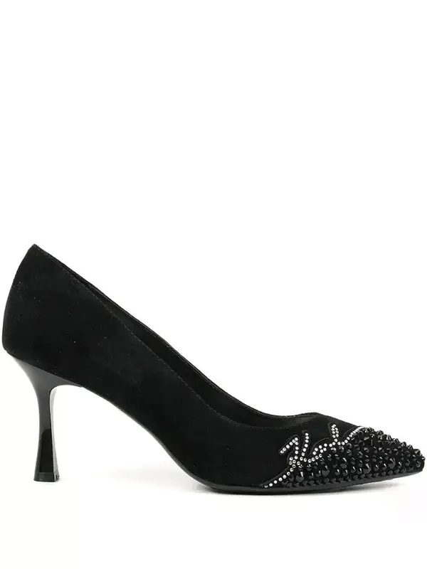 Karl Lagerfeld Pointed-toe Embellished Stiletto Pumps