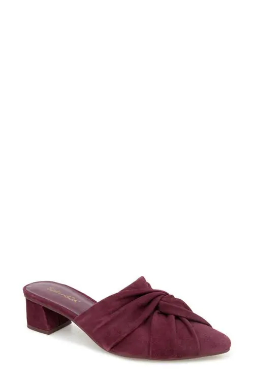 Splendid Lanis Block Heel Mule - Dark Plum