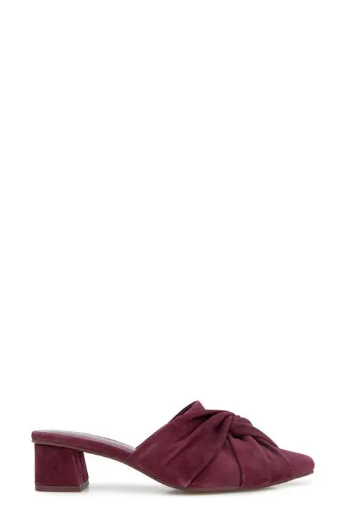 Splendid Lanis Block Heel Mule - Dark Plum