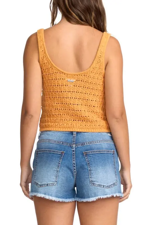 BILLABONG Open Stitch Crop Sweater Tank