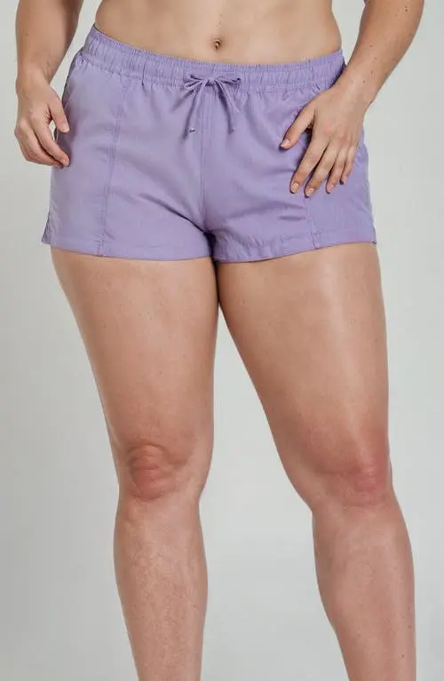 CALYPSA Board Shorts With Upf 50+ Sun Protection - Lavender