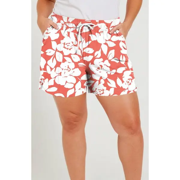 CALYPSA 4" Board Shorts - Rusty Rose