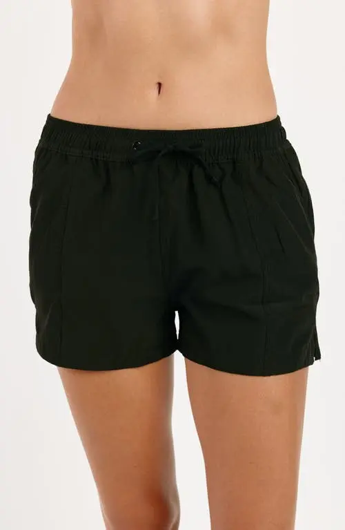 CALYPSA Board Shorts With Upf 50+ Sun Protection - Black