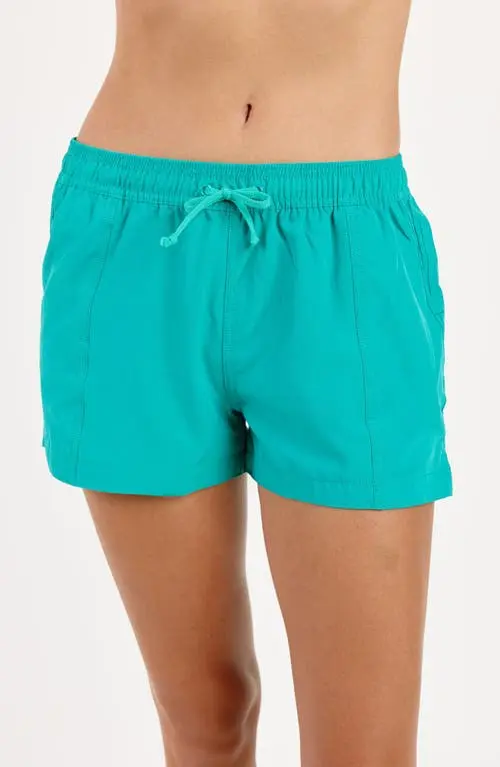CALYPSA Board Shorts With Upf 50+ Sun Protection - Calypsa Teal