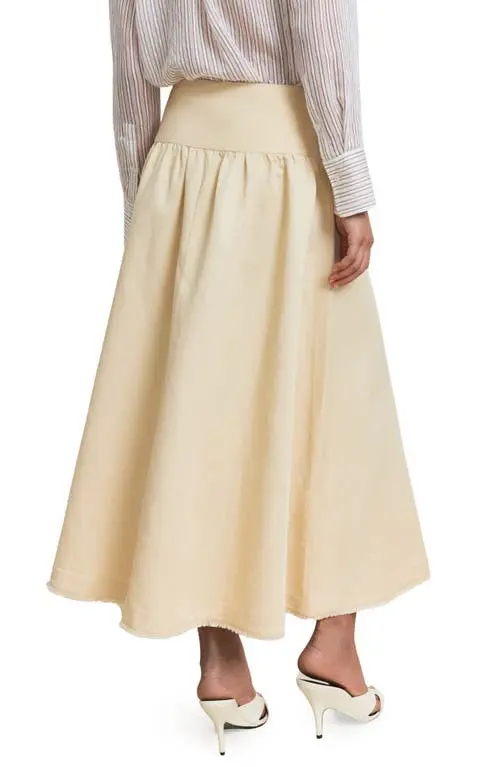 Mango Fiona Fray Hem Skirt