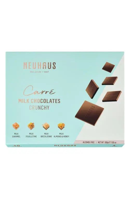 NEUHAUS Carré 40-piece Crunchy Milk Chocolate Assortment - Teal
