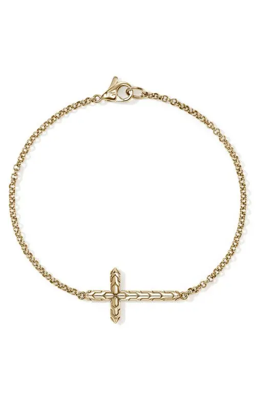 John Hardy Jh Essential Cross Bracelet - Gold