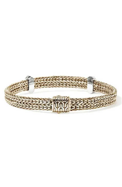 John Hardy 14k Diamond Station Link Bracelet
