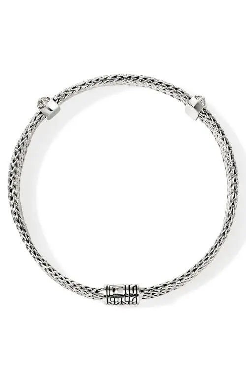 John Hardy Icon Link Diamond Station Bracelet