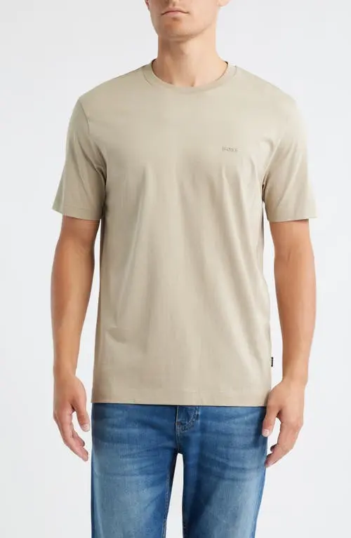 BOSS Thompson Heathered T-shirt - Dark Beige