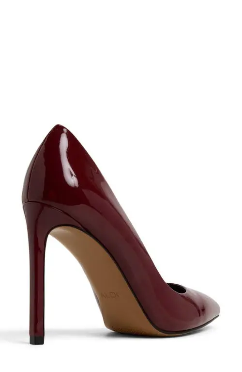 Aldo Lala Pointed-toe Pump - Dark Red