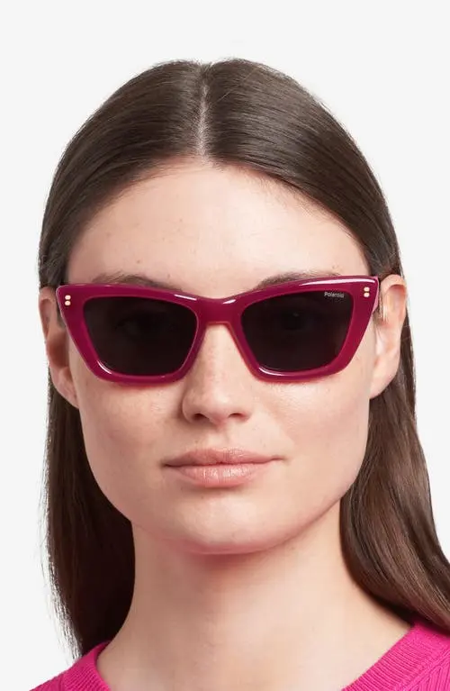 POLAROID 54mm Polarized Cat-eye Sunglasses