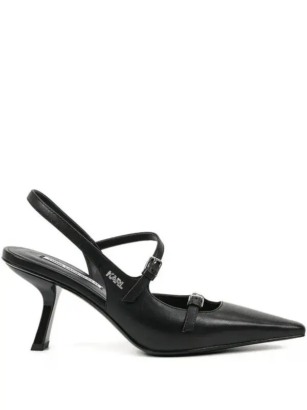 Karl Lagerfeld Slingback Buckle Pumps