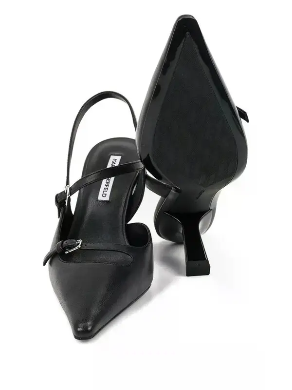 Karl Lagerfeld Slingback Buckle Pumps