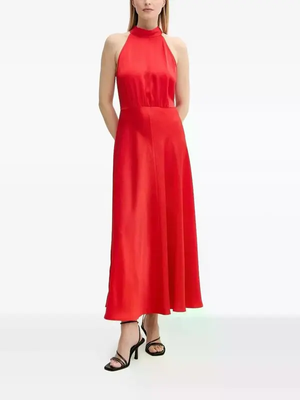 SAMSOE SAMSOE Halterneck Bow Midi Dress