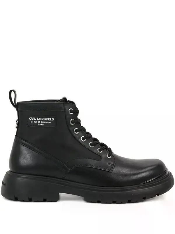 Karl Lagerfeld Lace-up Platform Boots