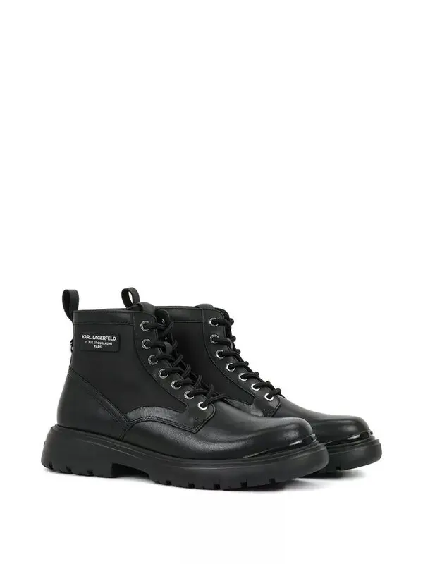 Karl Lagerfeld Lace-up Platform Boots