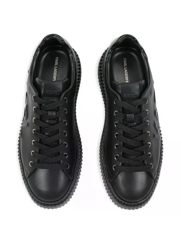 Karl Lagerfeld Embossed Logo Platform Sneakers